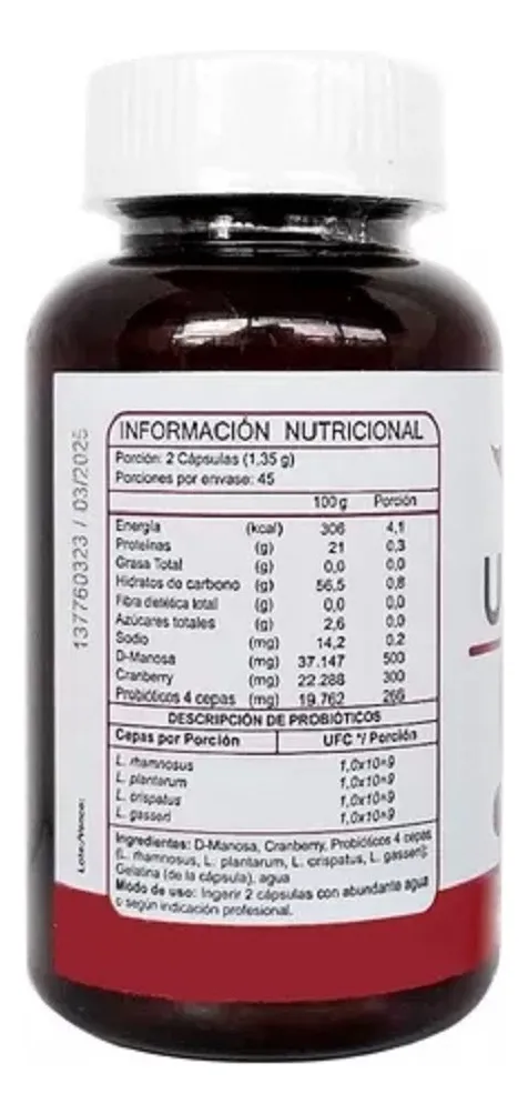 Uroblend Uriact Control De Infección Urinaria 90 Caps Fnl - Mitahara