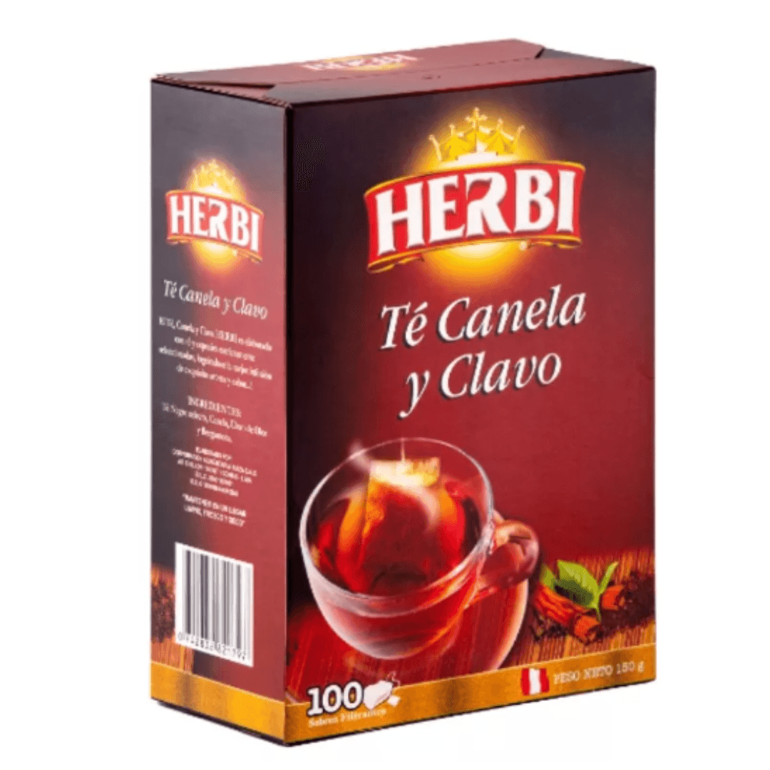 Te Canela Y Clavo Herbi 100 Bolsitas Peruano - Mitahara