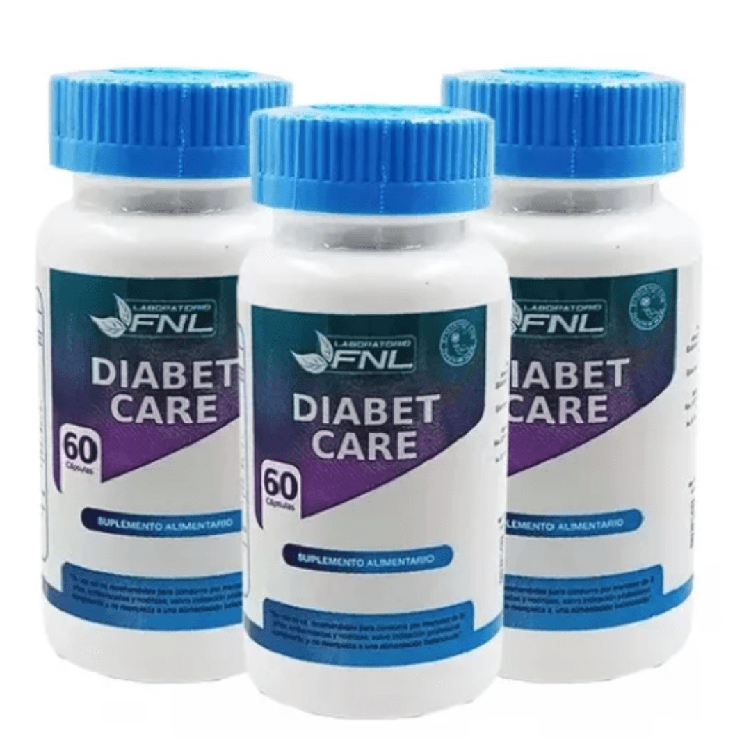 Diabet Care 3 Frascos 180 Caps Fnl Ayuda Control Glucosa Diabetes ...