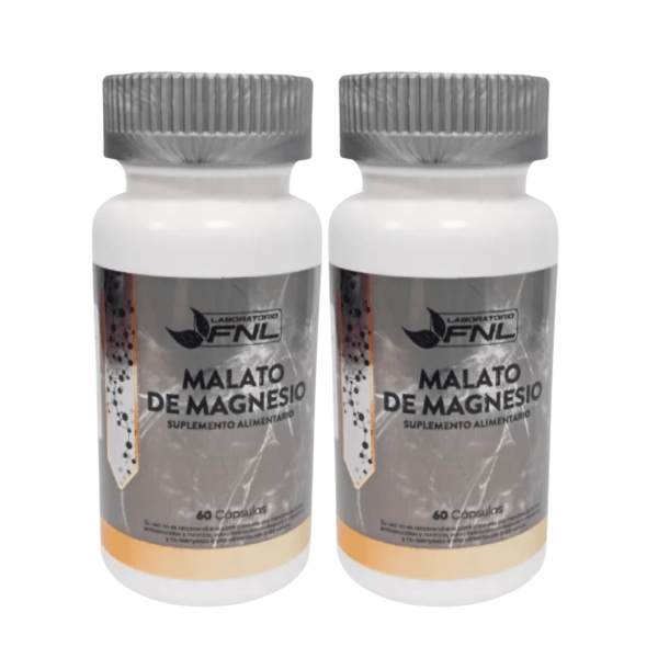 2 Malato De Magnesio + Ácido Malico Fnl 60 Caps. Fibromialgia - Mitahara