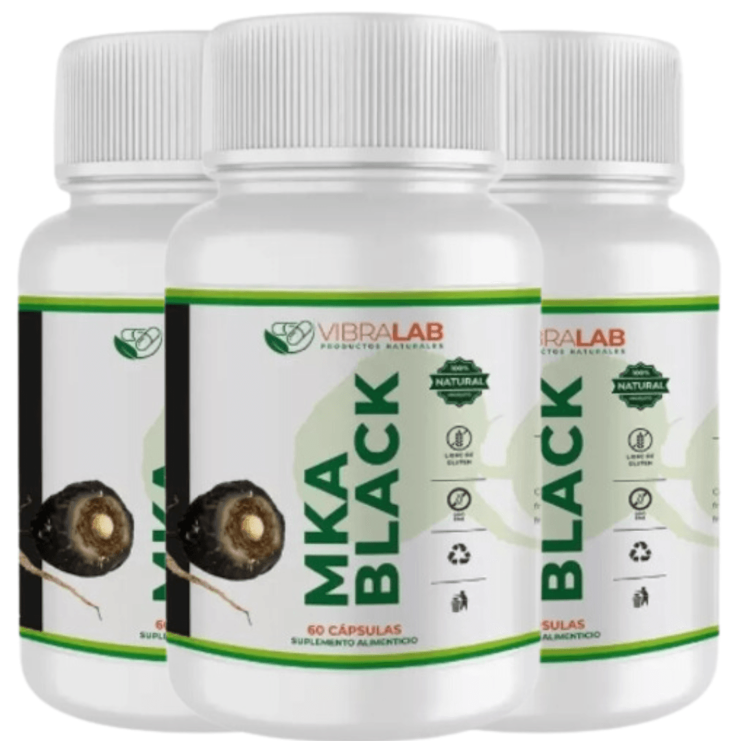 3 Maca Negra 60 Cáps 100% Natural / 500mg Potenciador Sexual - Mitahara