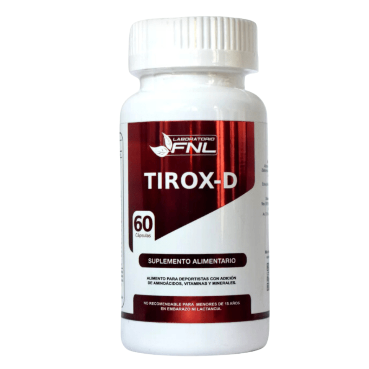 Tirox-d Frasco 60 Cáps L-tirosina Fnl Tiroides Hormonal - Mitahara